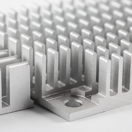 Extruded aluminum heatsink made by SH metal solutions